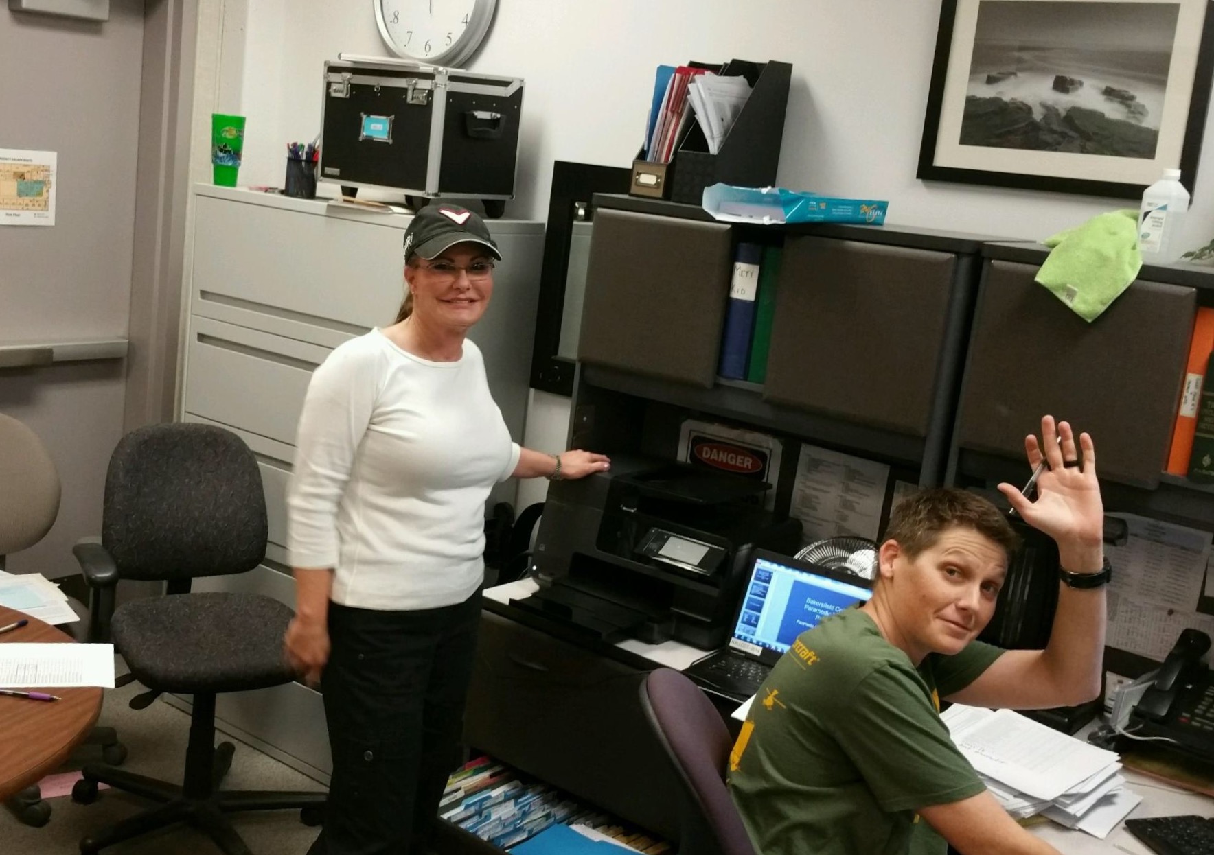 Christine Harker and Nathan Kennedy preparing for site visit Nov 2015 ...