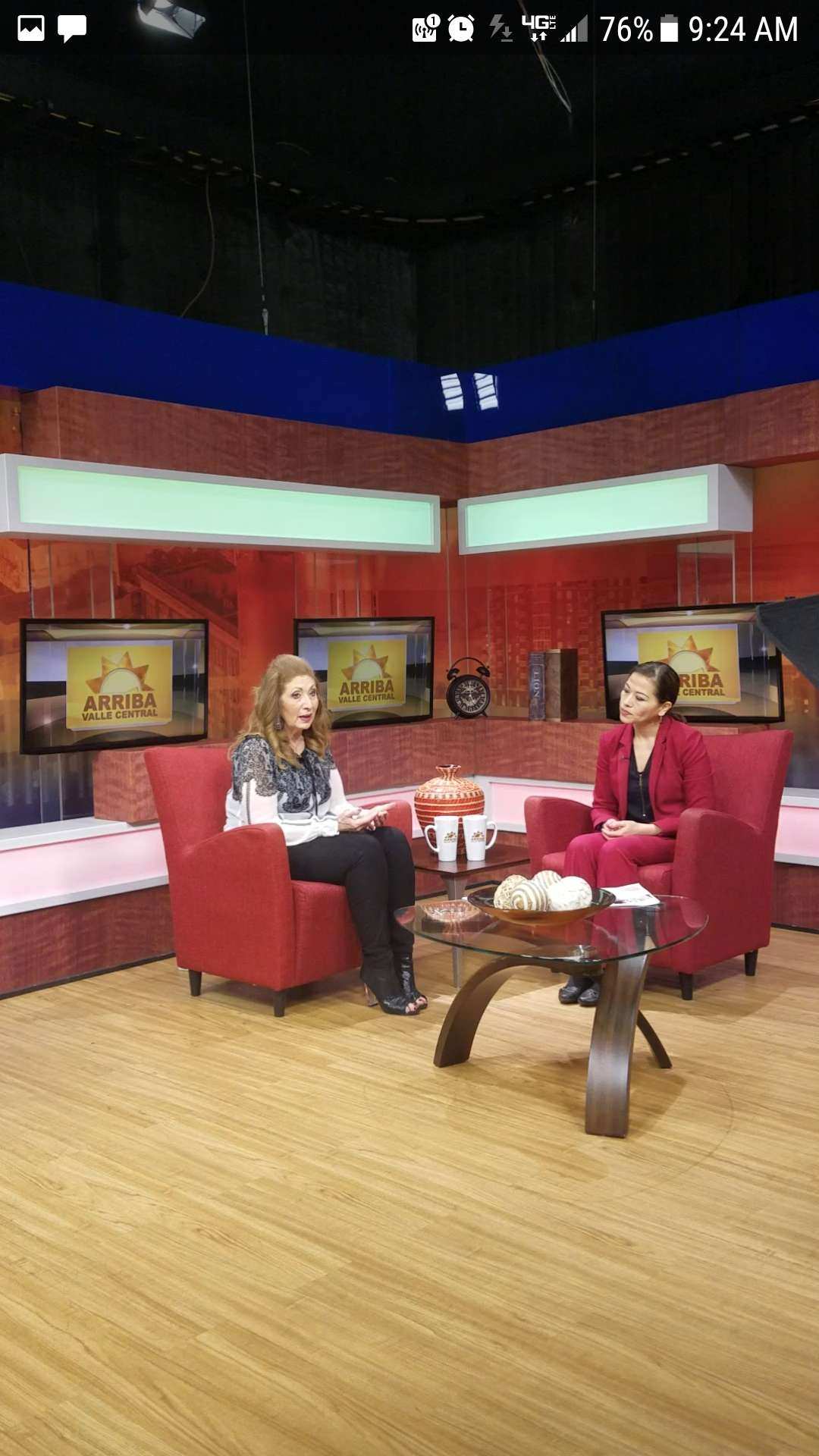 Connie Gonzales at Univision promoting MESA STEM Pre-Health Conference ...