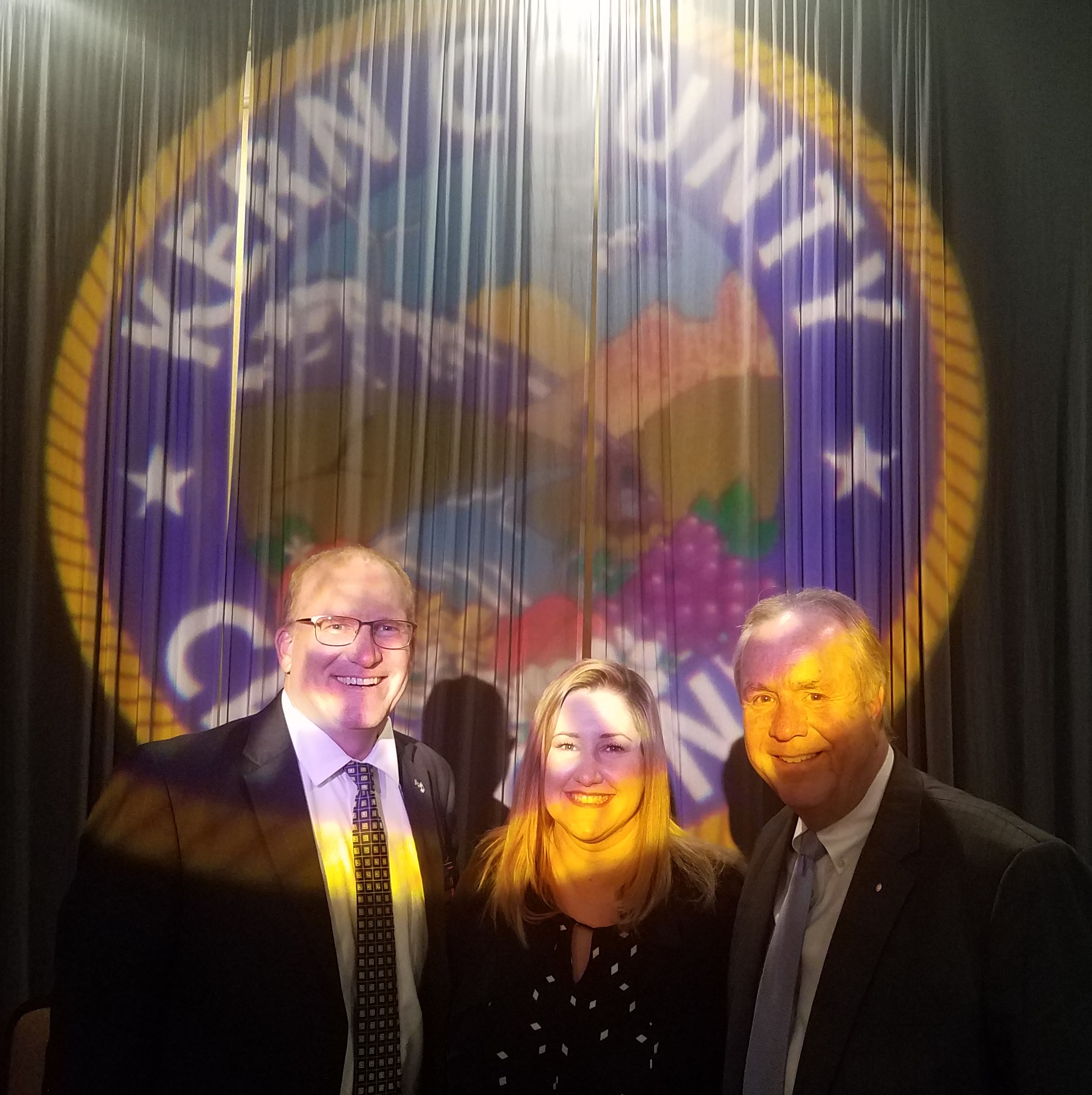 Scott Spielman, Cori Kitchen, Foundation Board Member Rick Kreiser ...