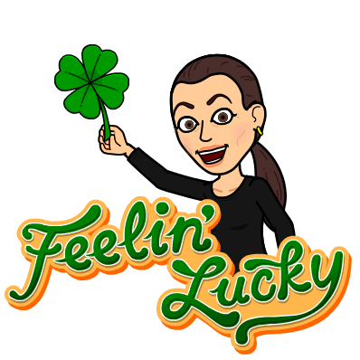 Sonya Christian Bitmoji Feeling Lucky | Sonya Christian's Blog