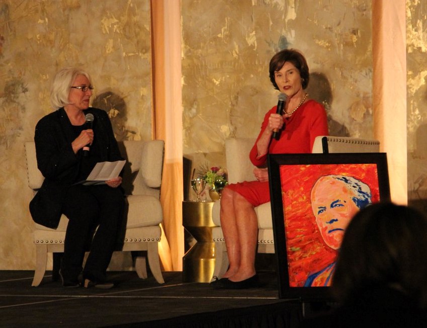 Jean Fuller and Laura Bush on stage 2 | Sonya Christian's Blog