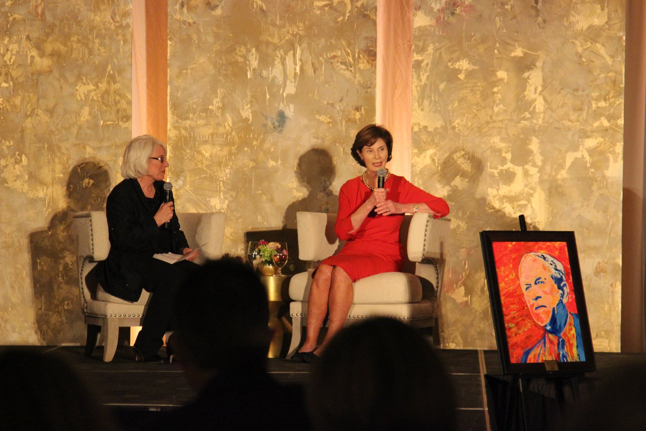 Jean Fuller and Laura Bush on stage | Sonya Christian's Blog